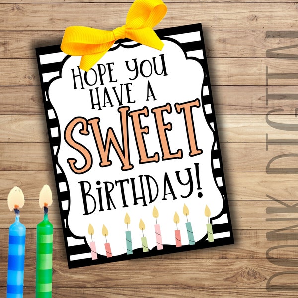 Happy Birthday Tag - Etsy