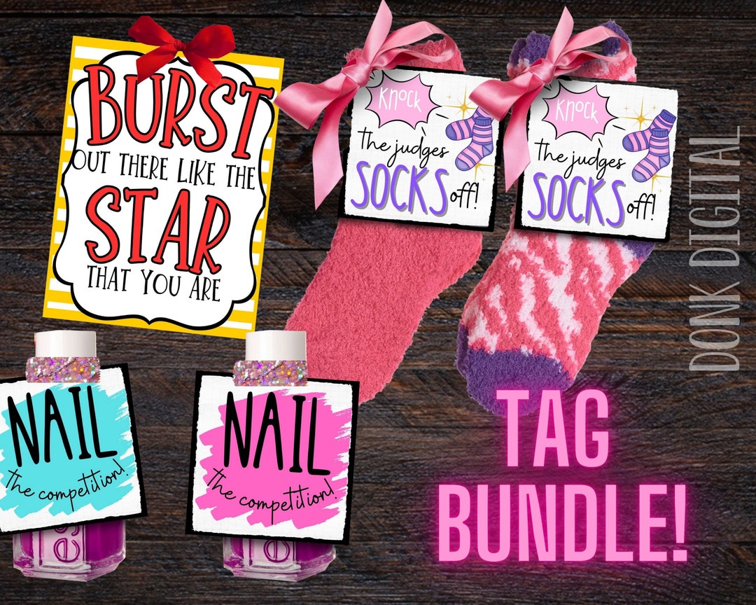 Competition Tag Bundle- Cheer Competition- Gymnastics Competition- Team ...