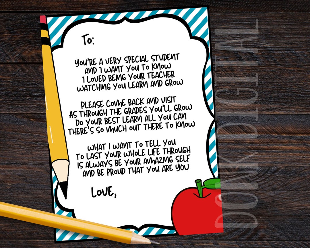 End of School Year Letter- Summer - School Break - Summer Break ...