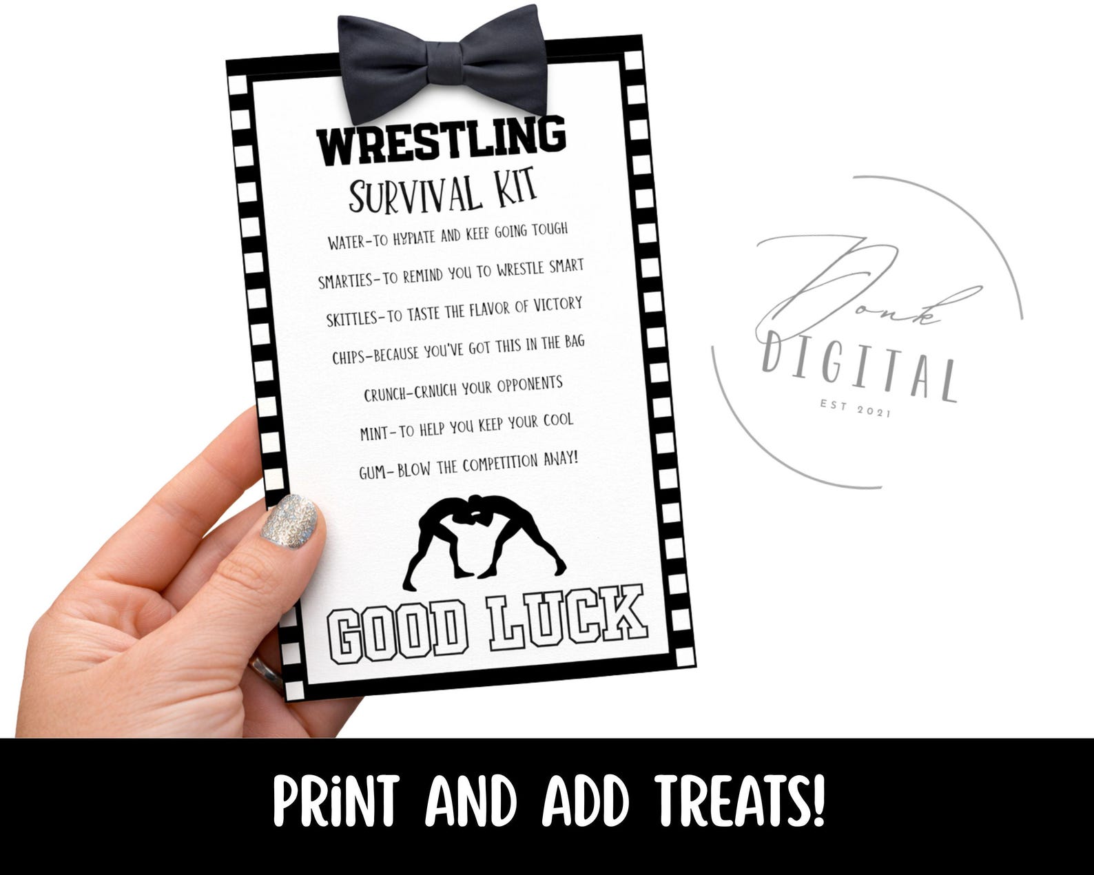Wrestling Survival Kit: Printable (instant Download) - Etsy