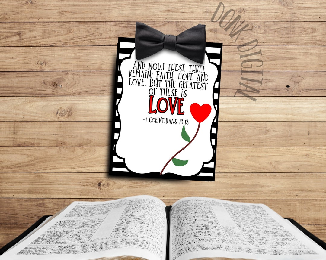 The Greatest is Love -bible Verse Valentine's- Religious Valentines ...