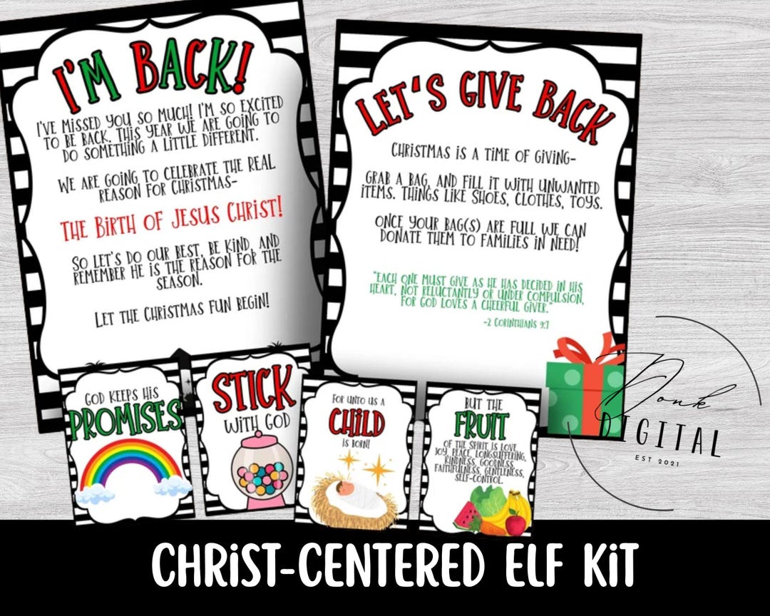 Christ-centered Elf Kit: Printable Shepherd Activity (PDF) - Etsy