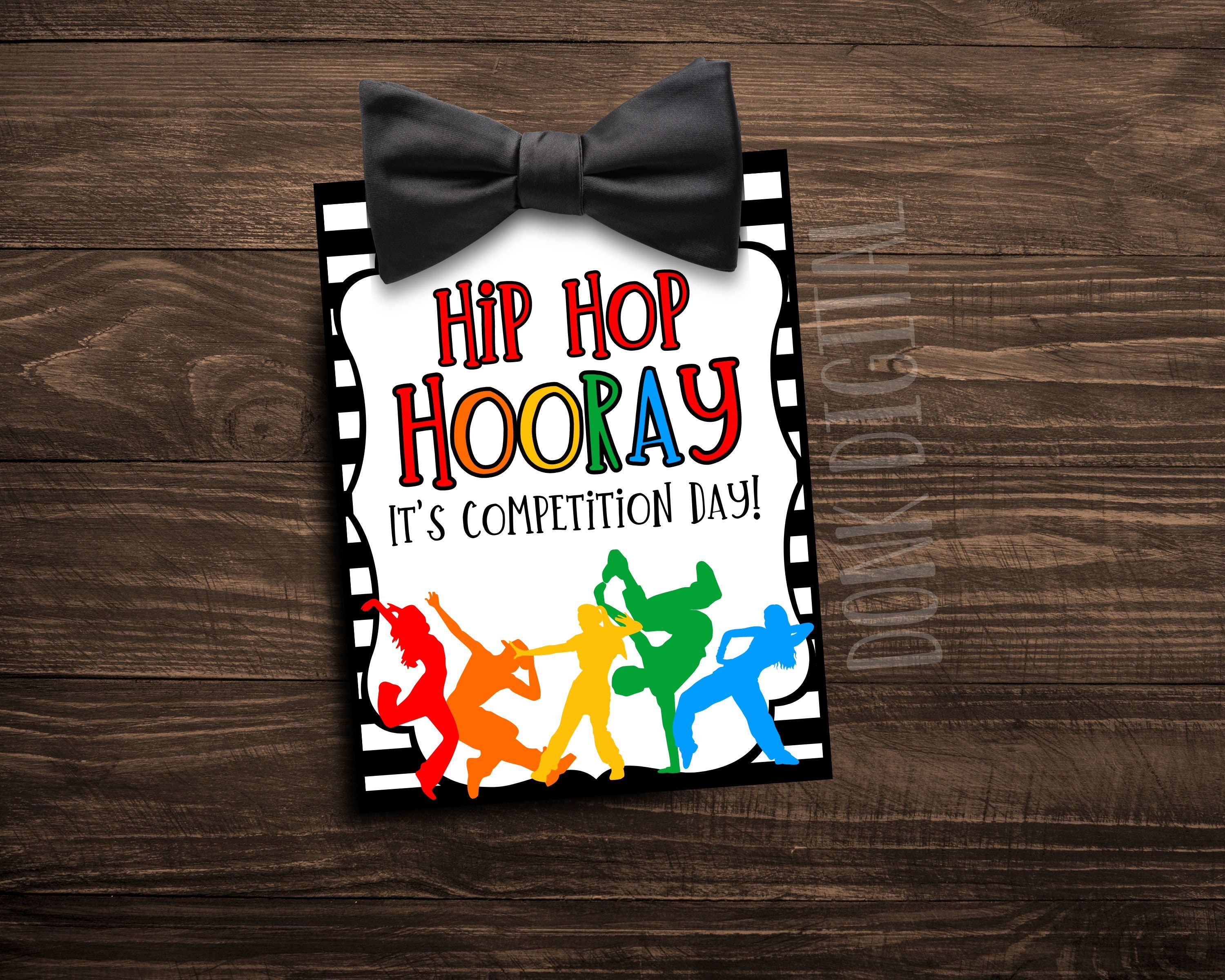 Hip Hop Dance Competition Favor Tags (PDF) - Etsy