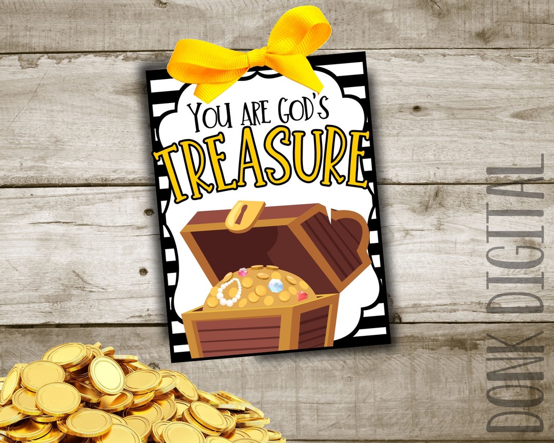 You Are God's Treasure Sunday School Printable Church Printable ...