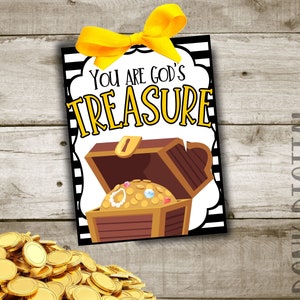 You Are God's Treasure Sunday School Printable Church Printable ...