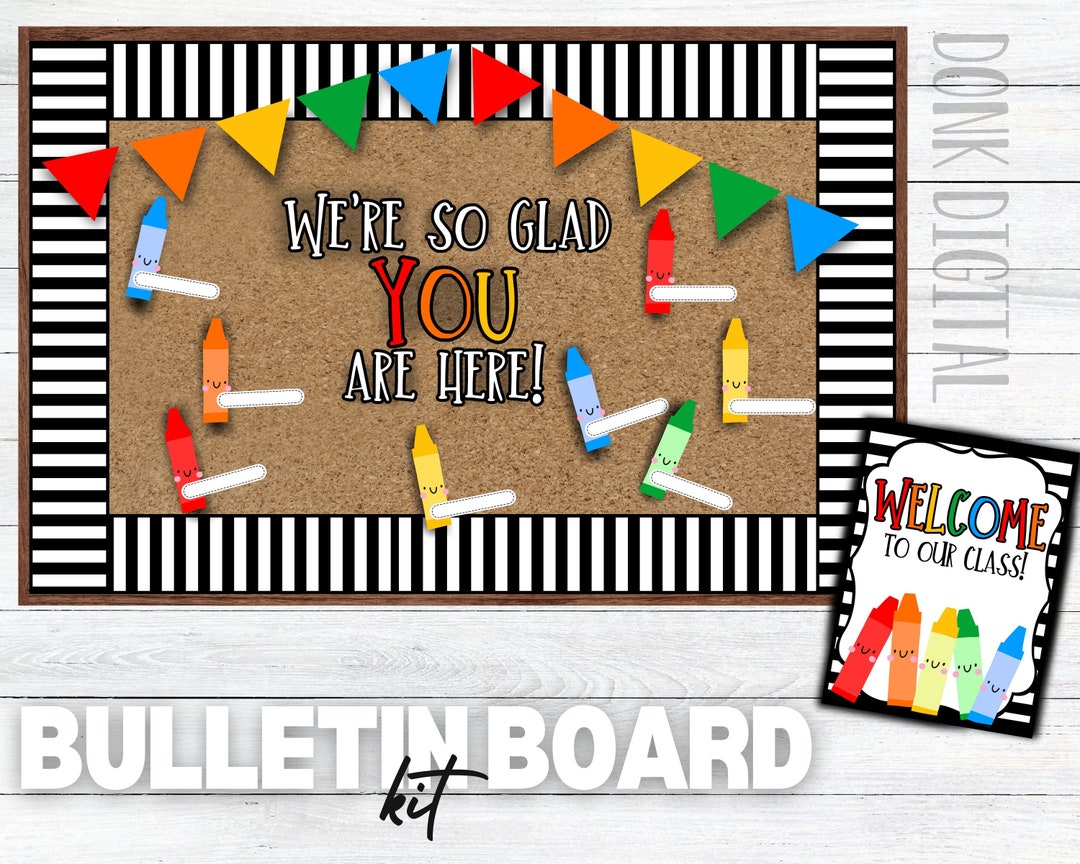 Welcome Back Bulletin Board -classroom Decor-bulletin Board Kit ...