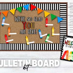 Welcome Back Bulletin Board -classroom Decor-bulletin Board Kit ...