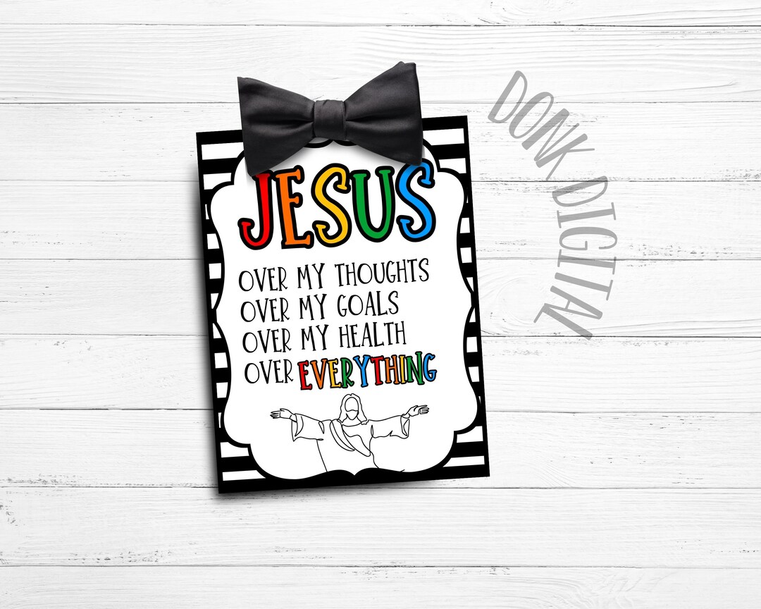JESUS Over Everything- Sunday School Printable - Church Printable ...