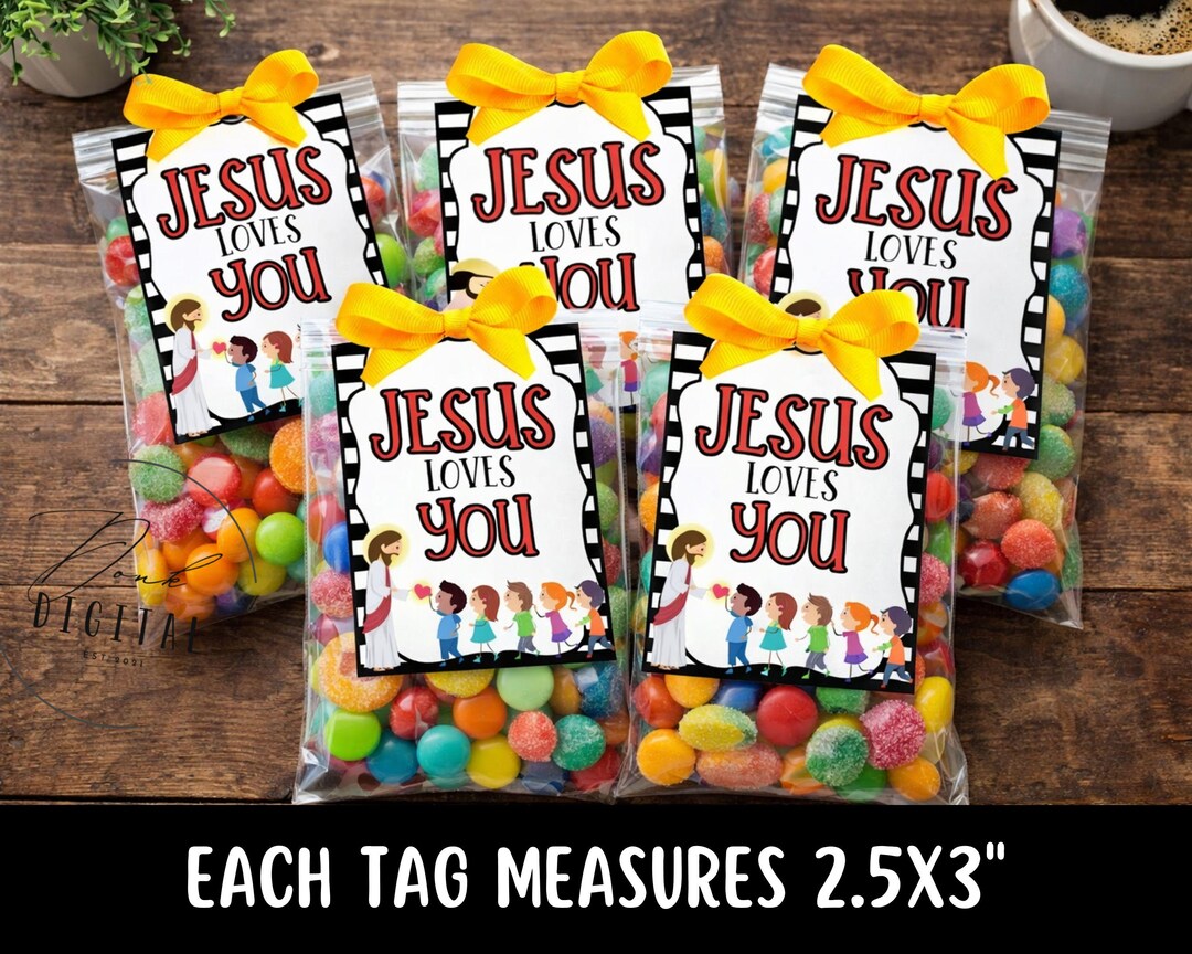 Jesus Loves You Tags: Printable (PDF) - Etsy