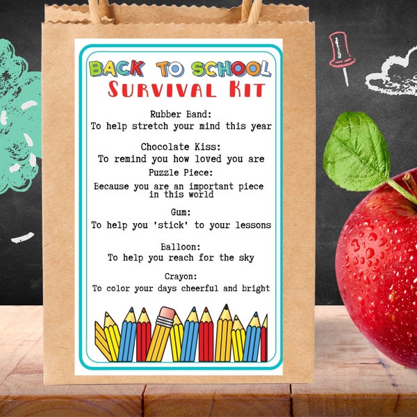 Teacher Back to School Survival Kit - Etsy