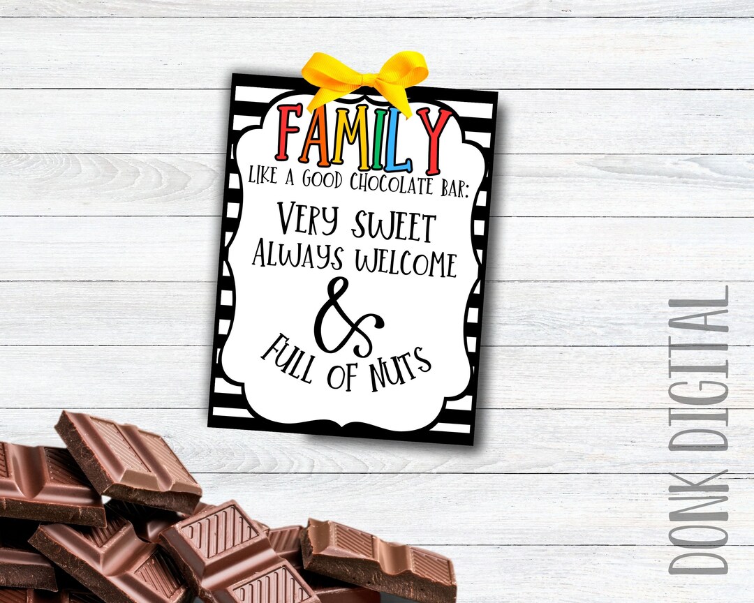Family Like a Good Chocolate Bar - Family Reunion Tag- Family Reunion ...