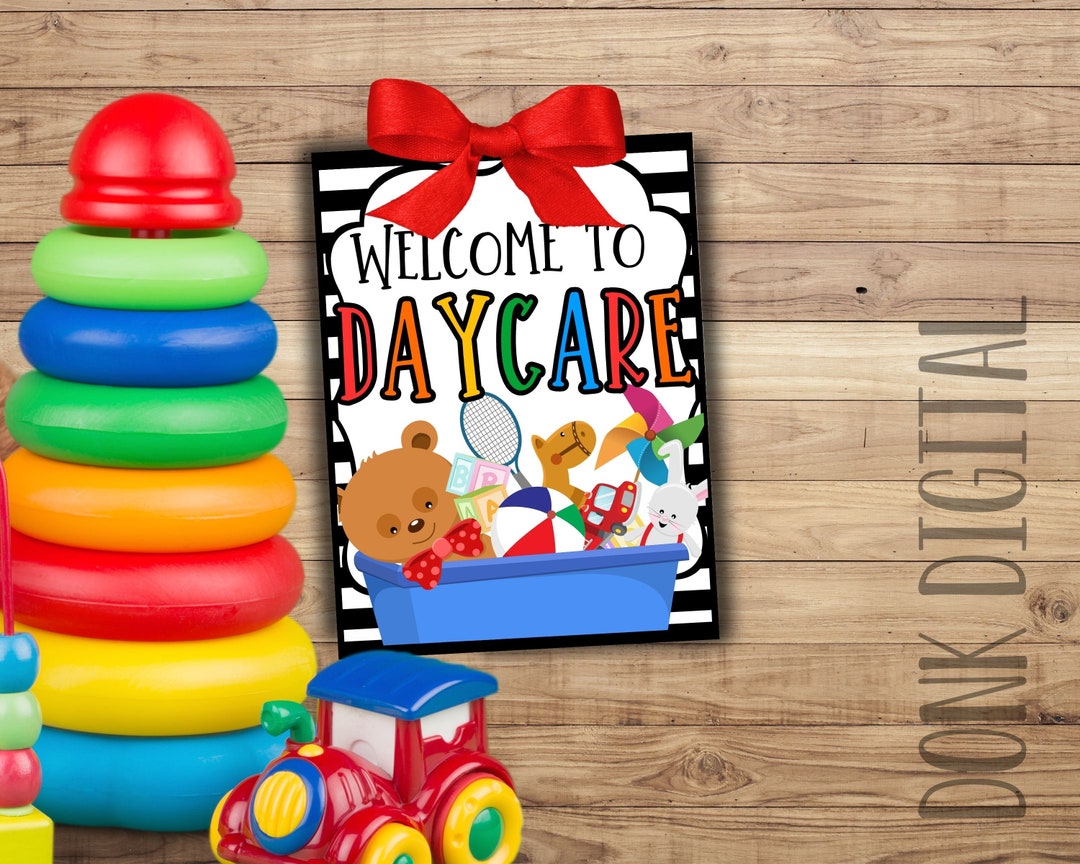 Welcome to Daycare Tag: Printable Gift Tags (PDF) - Etsy