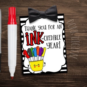 Thank You for an Inkcredible Year- Summer Tag- School Break - Summer ...