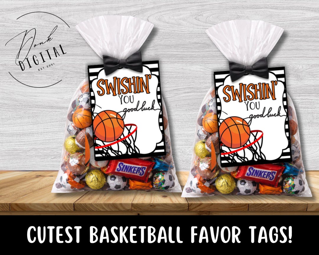 Basketball Good Luck Tags: Printable (PDF File) - Etsy Australia
