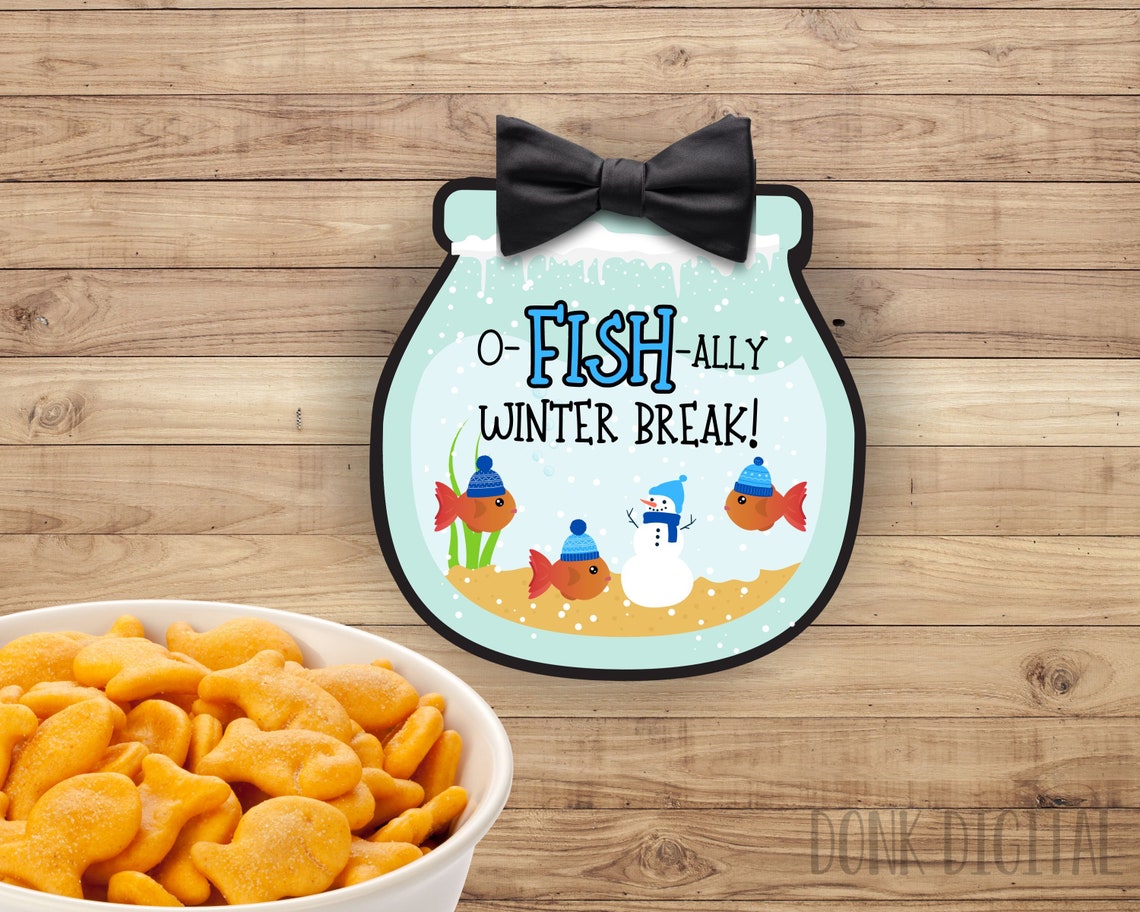 Winter Break Cracker Tag: Printable Gift (PDF) - Etsy
