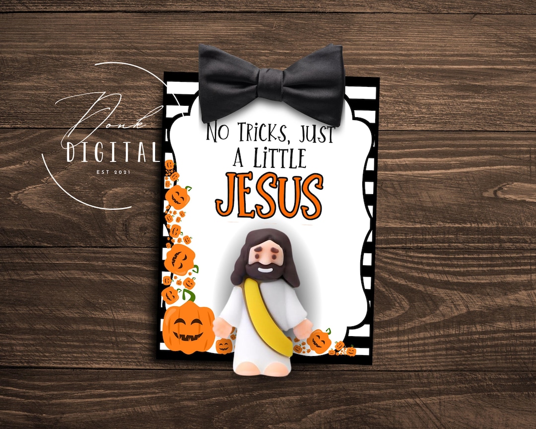 No Tricks Just a Little JESUS - Sunday School Printable - Church ...