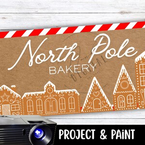 Project and Paint North Pole Bakery Banner : Pdf Download - Etsy