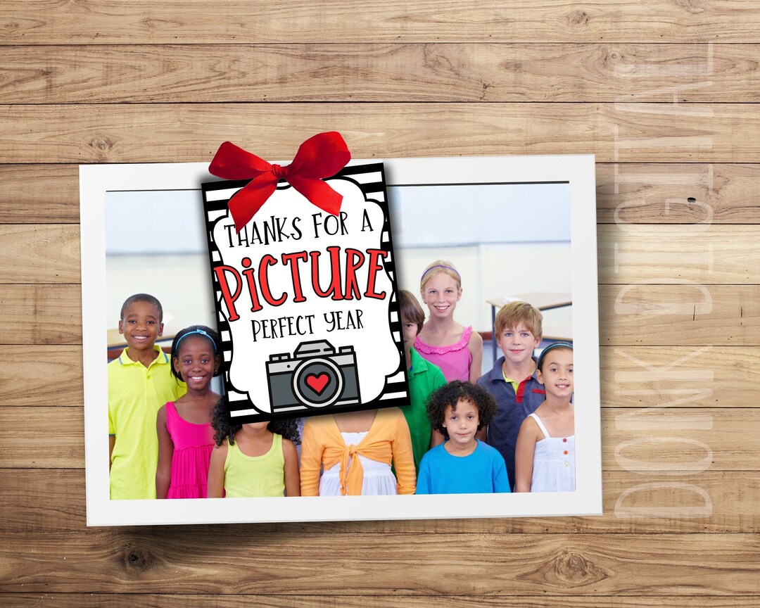 Thanks for a PICTURE Perfect Year - Thank You Tag - Teacher ...