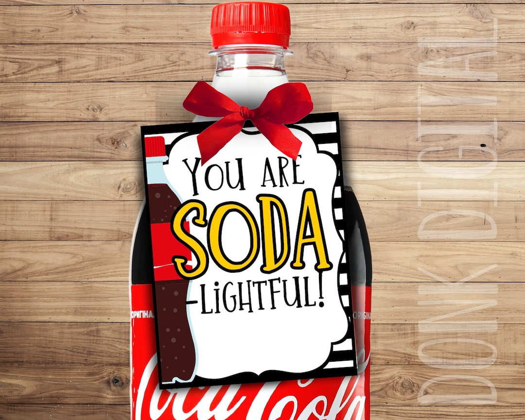 You Are SODA Lightful Thank You Tag Appreciation Teacher - Etsy
