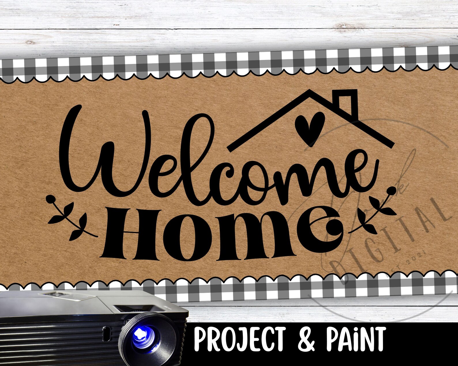 Project and Paint Welcome Home Banner: Pdf Download - Etsy