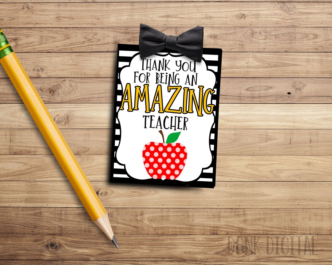Thank You for Being an AMAZING Teacher- Teacher Appreciation- Thank You ...