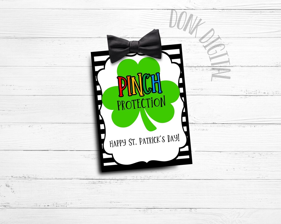 PINCH Protection- St Patricks Day- St Patricks Day Favor - St Patricks ...