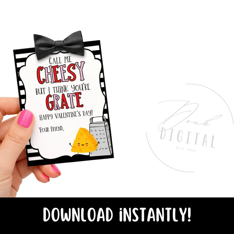 Cheesy Valentine Cards - Etsy