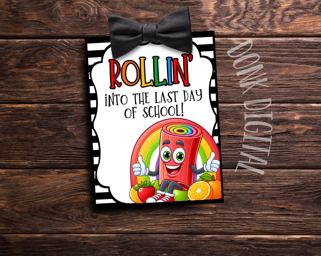 Rollin' Into Summer Tag: Last Day of School Gift (PDF) - Etsy