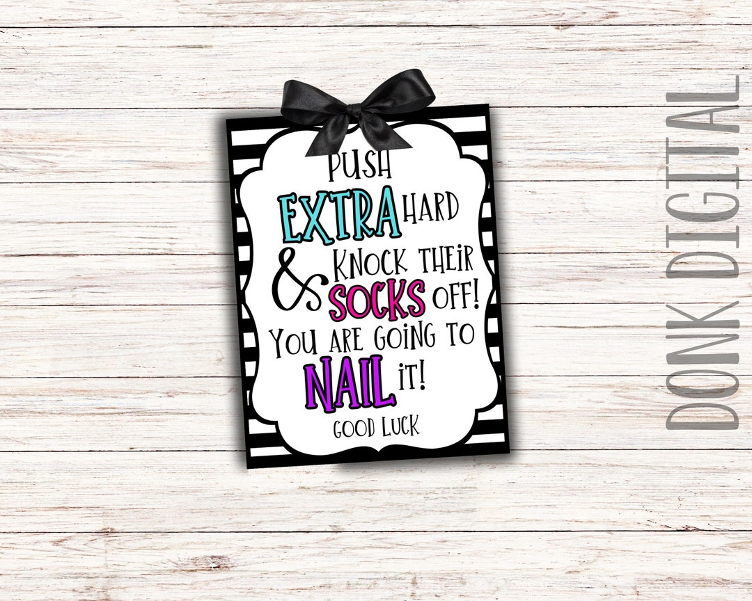 Good Luck Favor Tags: Team Competition Gift (PDF File) - Etsy