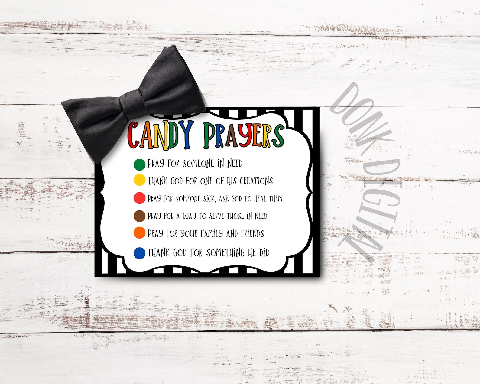 Candy Prayers: Printable (PDF) - Etsy
