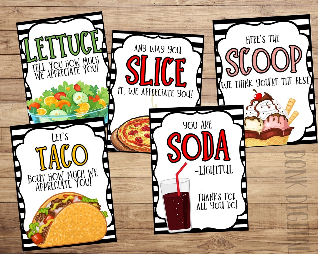 APPRECIATION Sign Bundle - Etsy