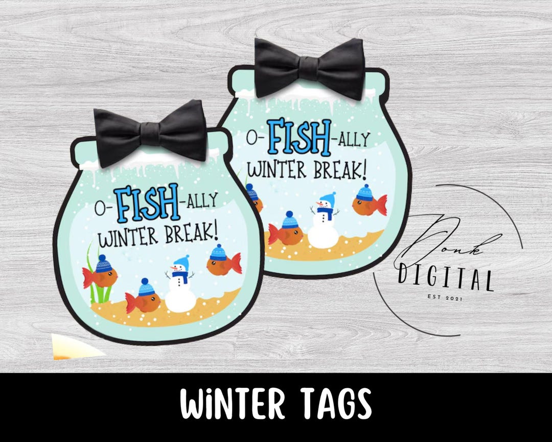 Winter Break Cracker Tag: Printable Gift (PDF) - Etsy