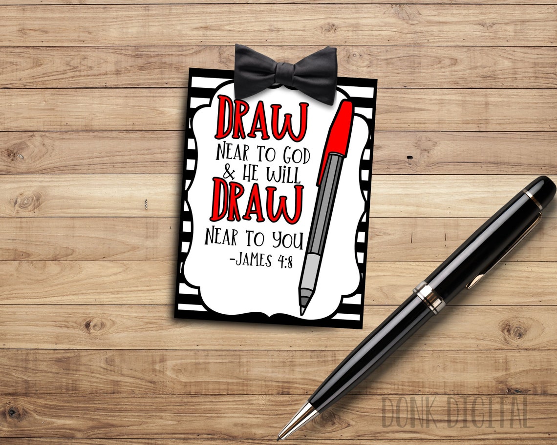 Draw Near to God Printable Tags: Sunday School, Church, VBS (PDF) - Etsy