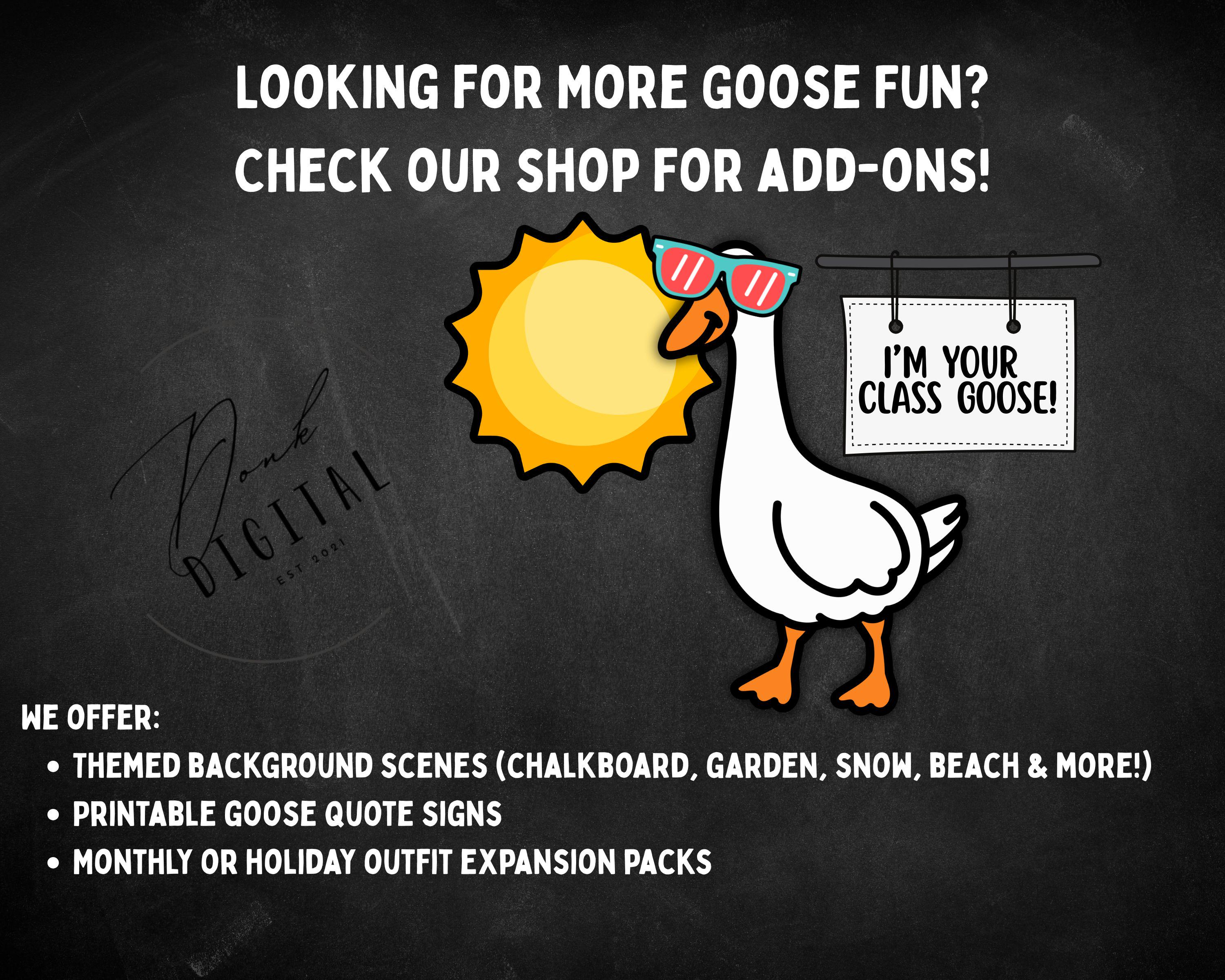 Classroom Goose: Printable (PDF) - Etsy