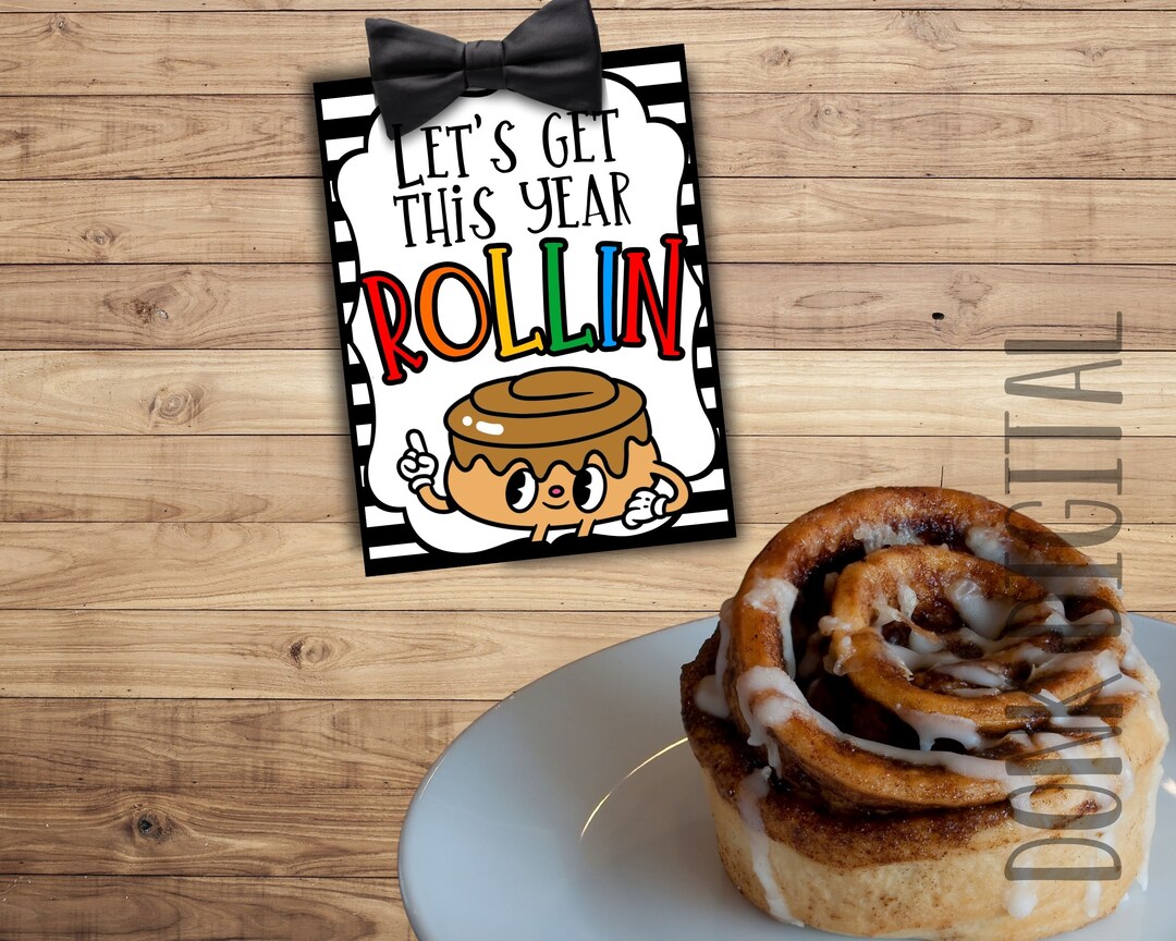 Back to School Cinnamon Roll Gift Tag (PDF) - Etsy