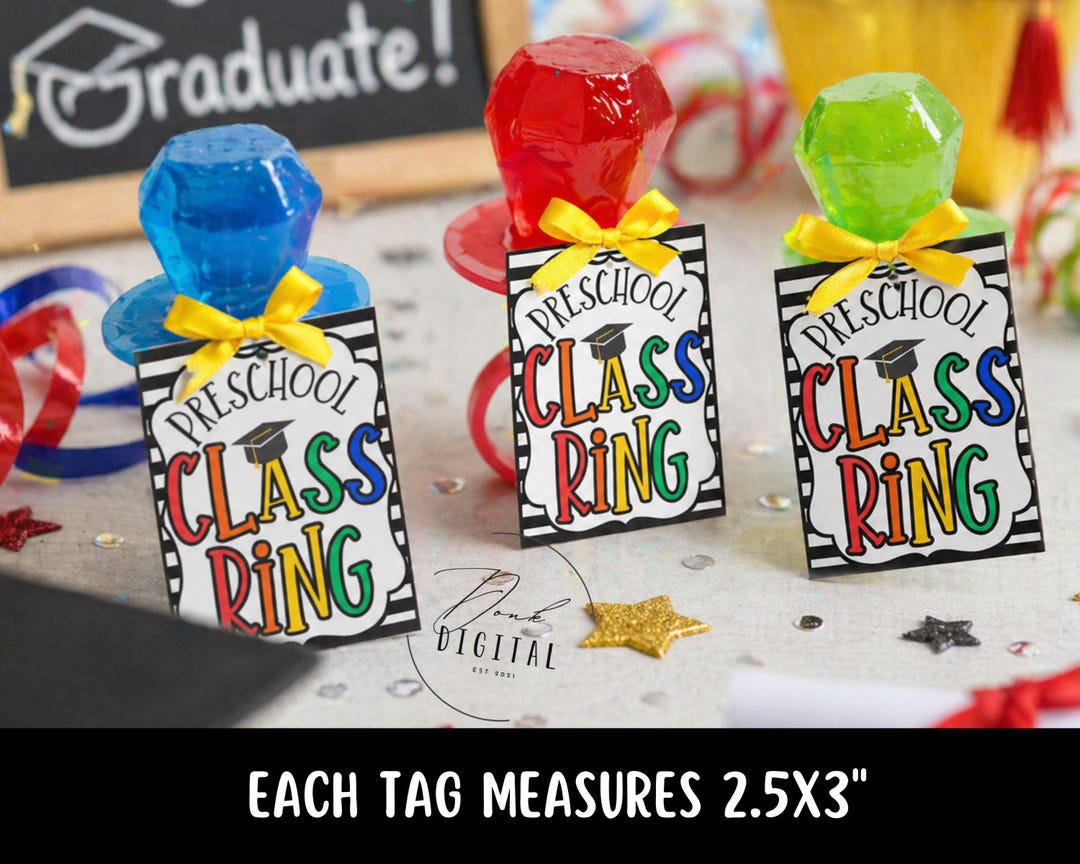 Preschool Class Ring Gift Tag (PDF) - Etsy