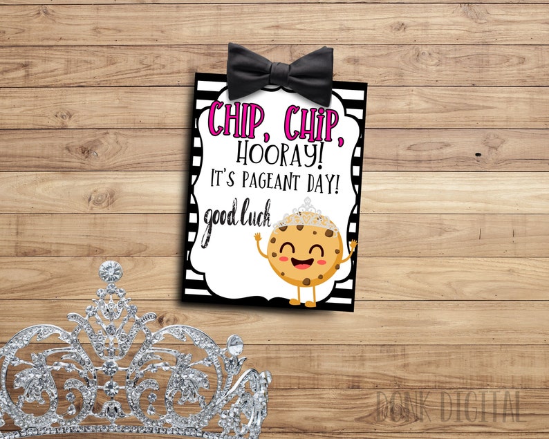Pageant Good Luck Gift Tag : Printable (PDF) - Etsy