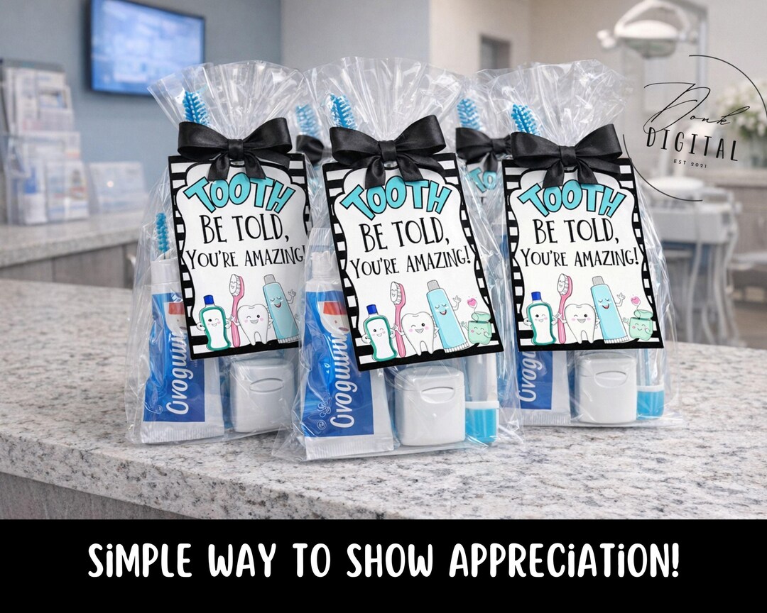 Dental Appreciation Gift Tag: 'tooth Be Told' Printable (PDF) - Etsy