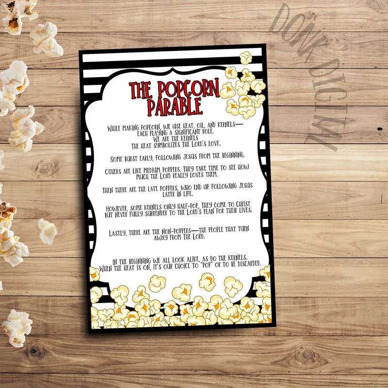 Popcorn Bible - Etsy