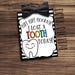 Lost Tooth Tag: Printable Student Gift, Milestone Keepsake (PDF) - Etsy