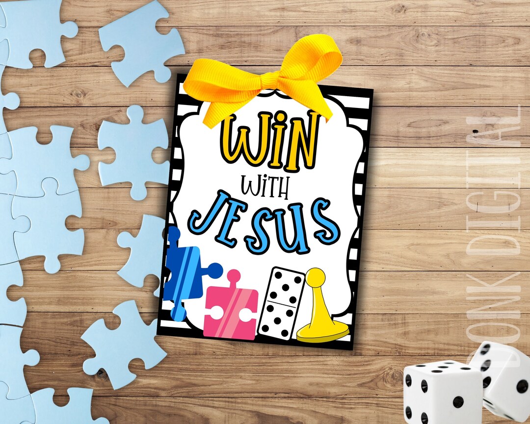Win With Jesus - Sunday School Printable - Church Printable - Religious ...