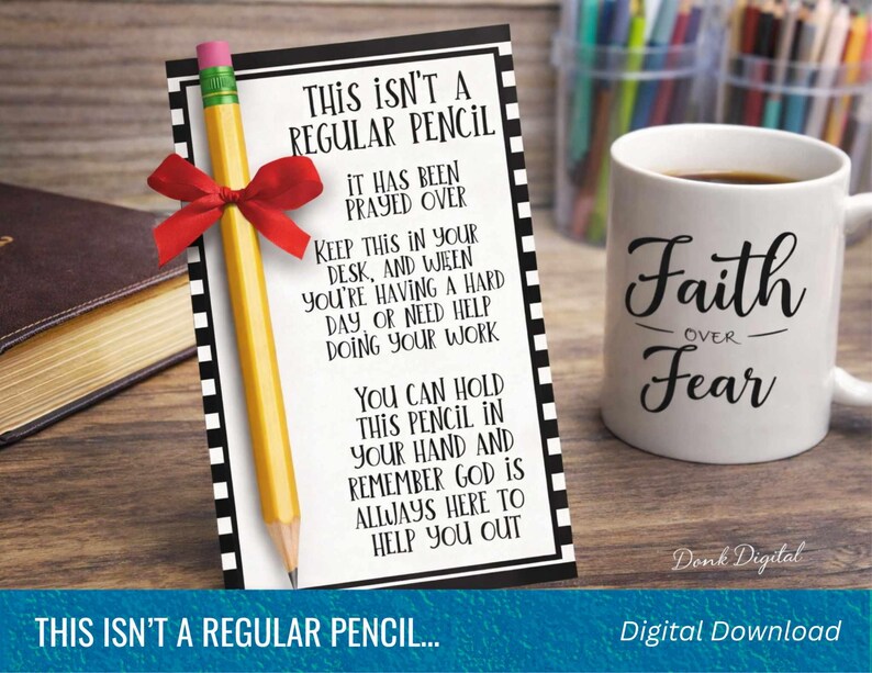 Pencil Prayer Printable: Christian Classroom Decor & Teacher ...