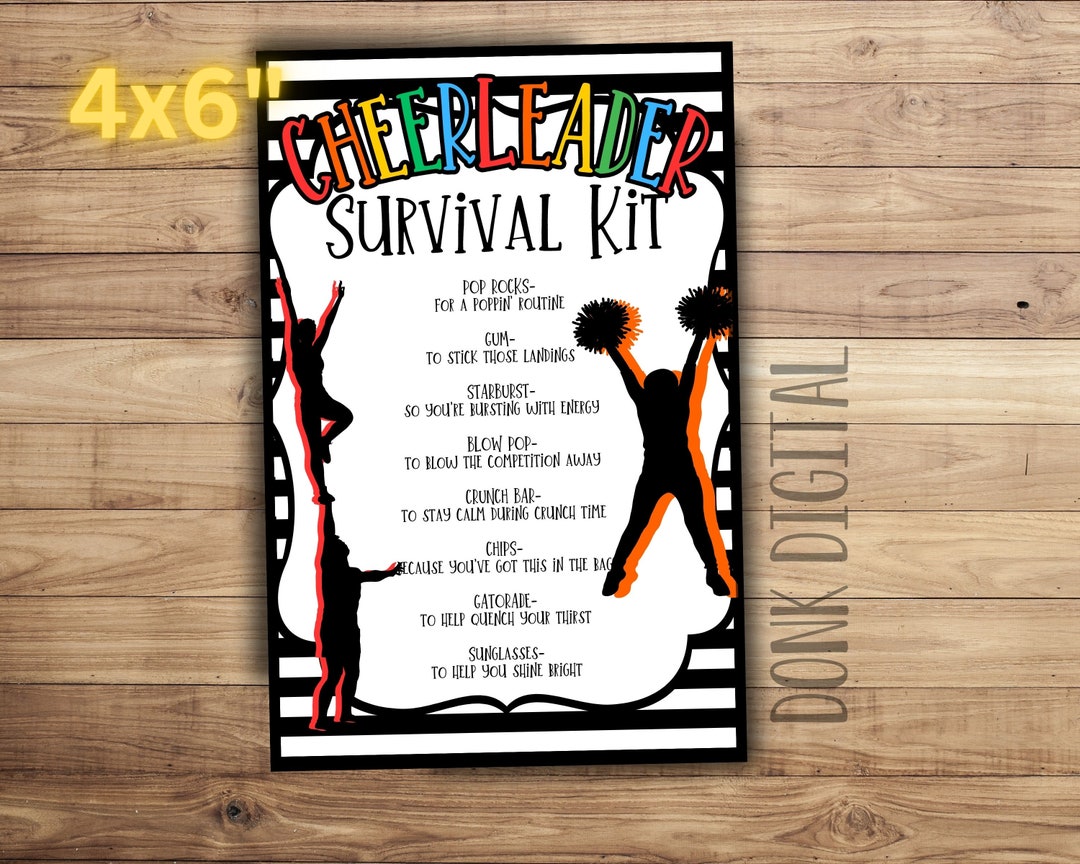 CHEERLEADER Survivial Kit- Cheer Gift- Team Gift- Competition Gift- - Etsy