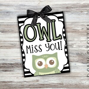 OWL Miss You missing You Gift Student Gift Friend Gift - Etsy