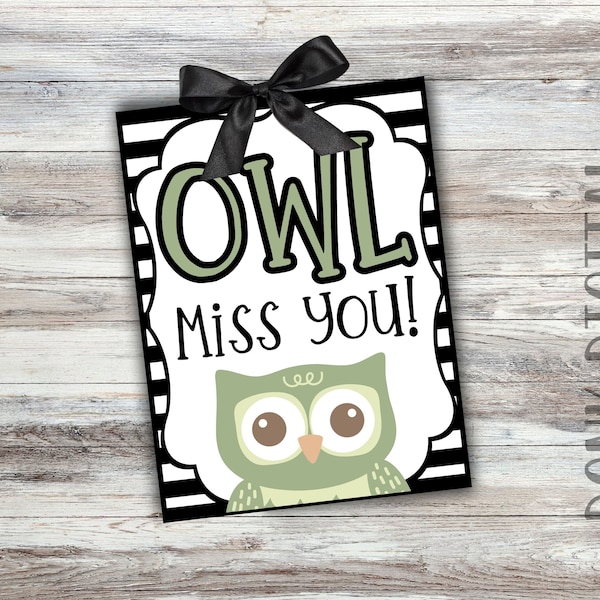 Owl Miss You - Etsy