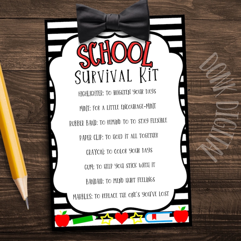 Teacher Survival Kit - Etsy