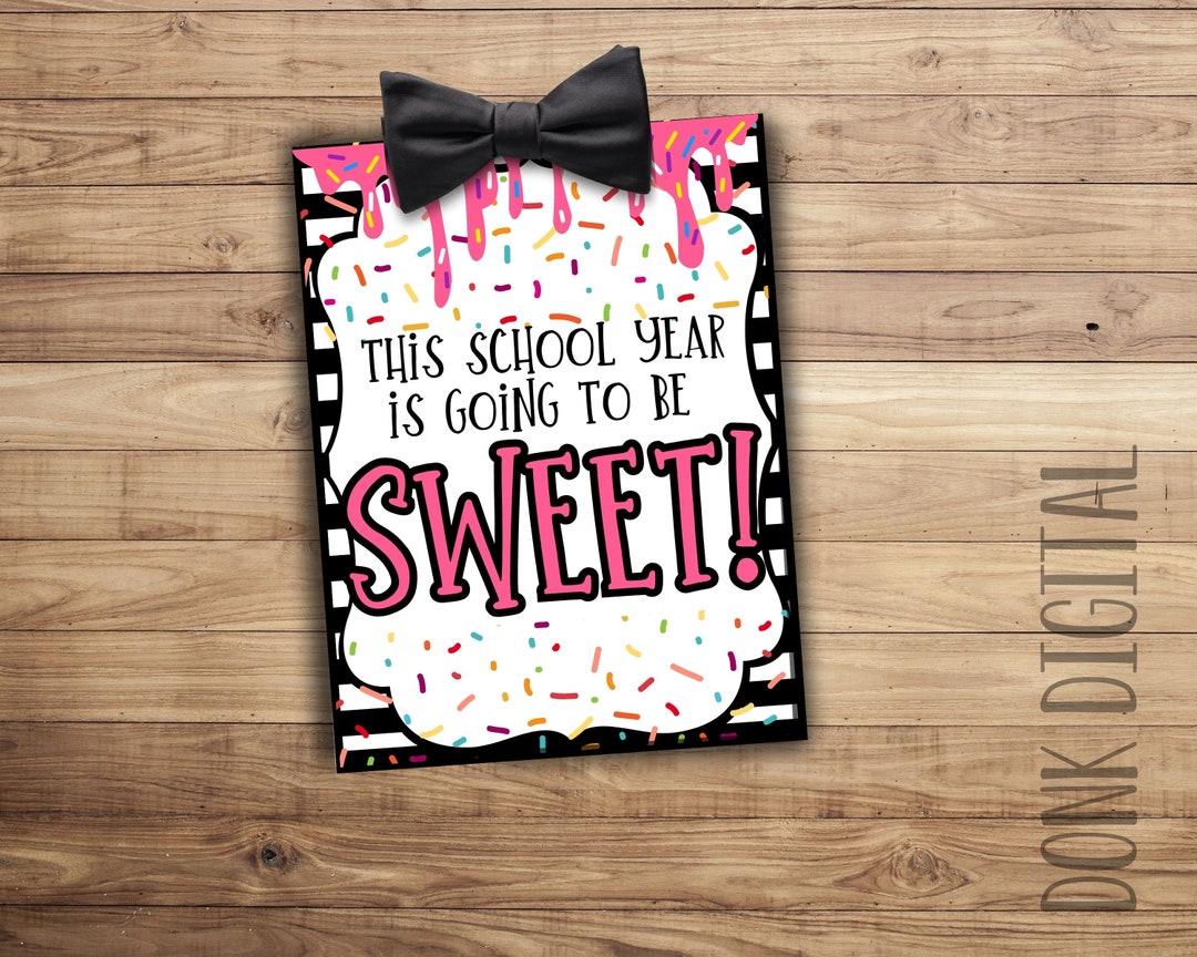 Sweet School Year Gift Tag Printable (PDF) - Etsy