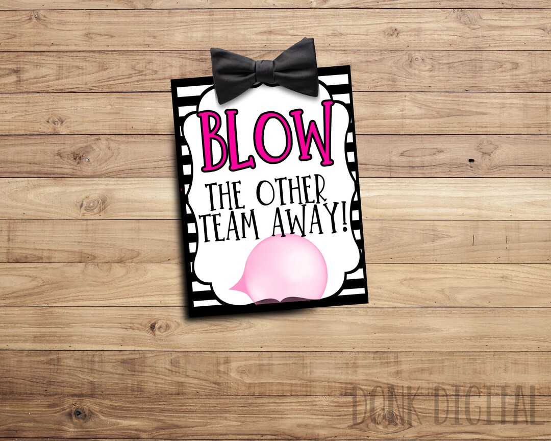 Good Luck Team Gift Tag – Blow the Other Team Away (PDF) - Etsy