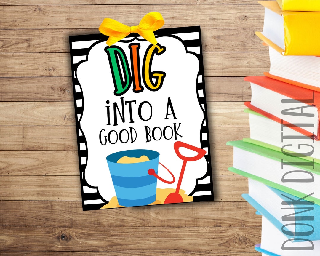 End of School Printable Book Tag: Summer Reading Gift (PDF) - Etsy