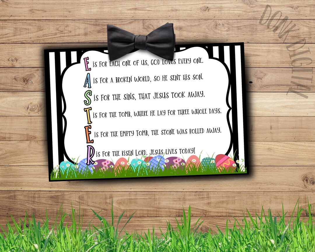 Easter Story Printable: Religious Sunday School Handout (PDF) - Etsy ...